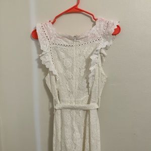 O.Vianca | Dresses | Floral White Dress | Poshmark